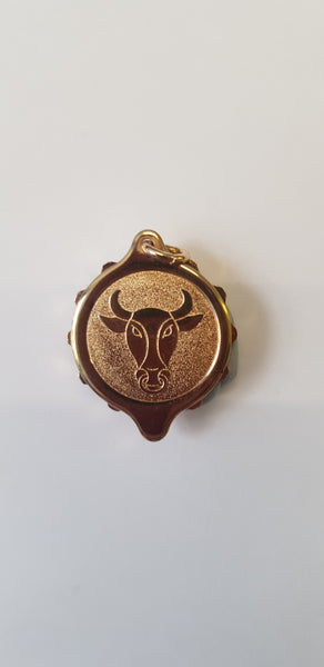 GOLD TONE ZODIAC SIGN WITH TAURUS 222311 – SOS Talisman